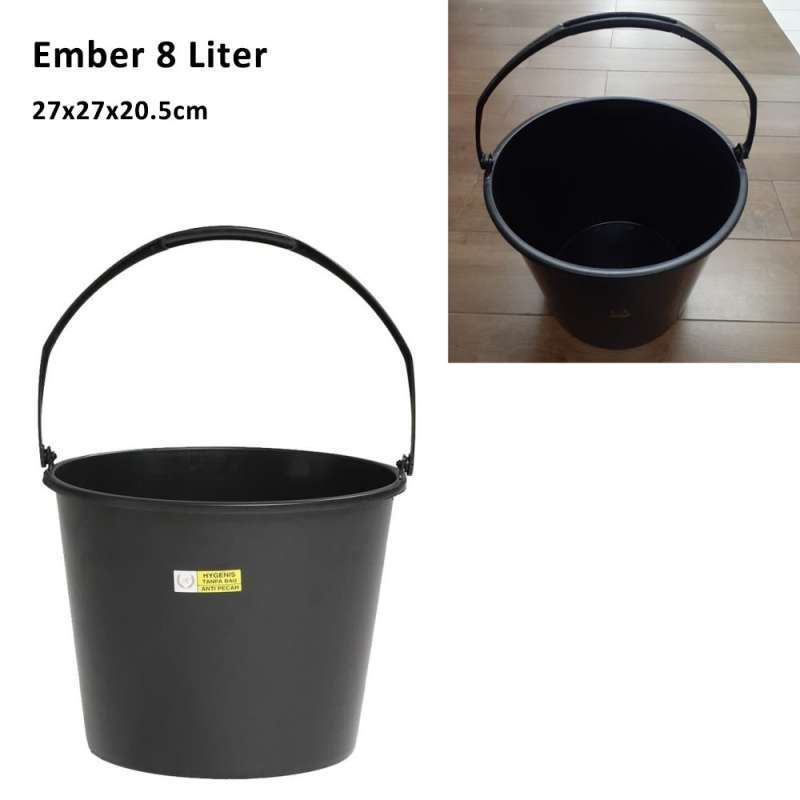 Promo Ember 8 Liter Hitam - Baskom Baju Kotor / Dapur / Cuci Piring ...