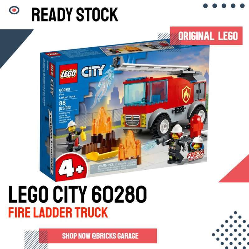 Jual LEGO 60280 City: Fire Ladder Truck di Seller Bricks Garage - Joglo ...