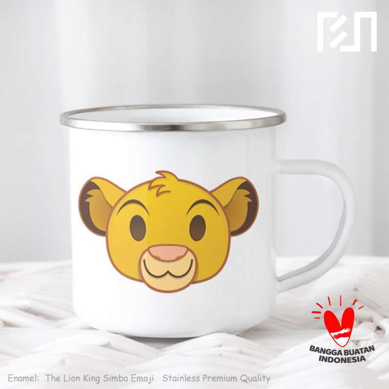 Promo Gelas Jadul Kaleng Kado The Lion King Simba Emoji Diskon 8% Di ...