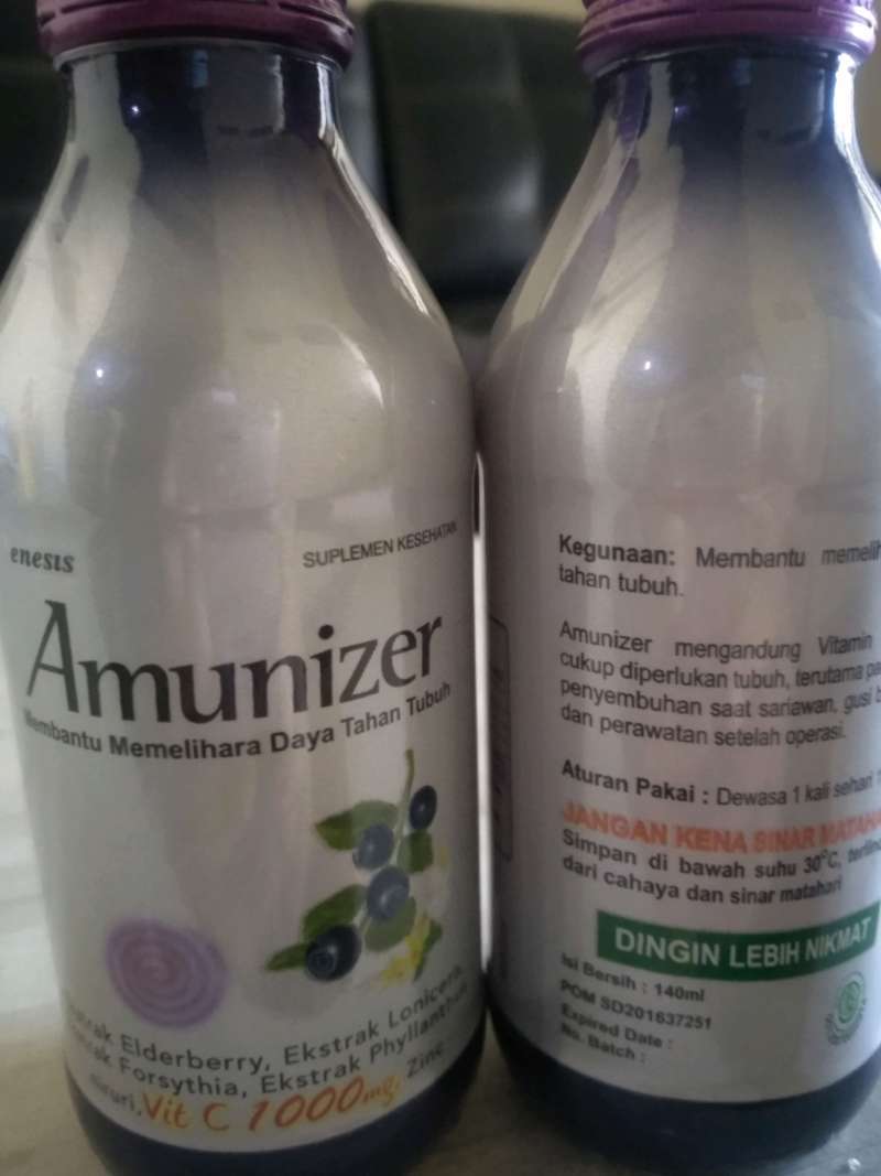Jual Amunizer Vitamin C 1000mg + Zinc 75mg botol 140ml di Seller Fit ...