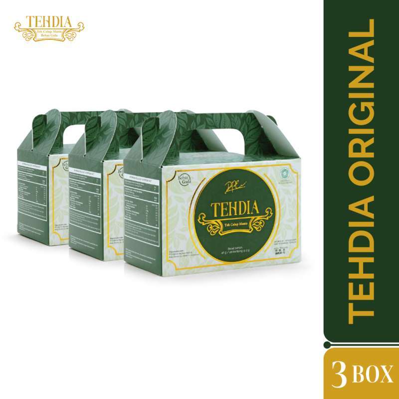Jual Tehdia Teh Celup Manis Bebas Gula 20s X 3 Box Di Seller Tehdia ...