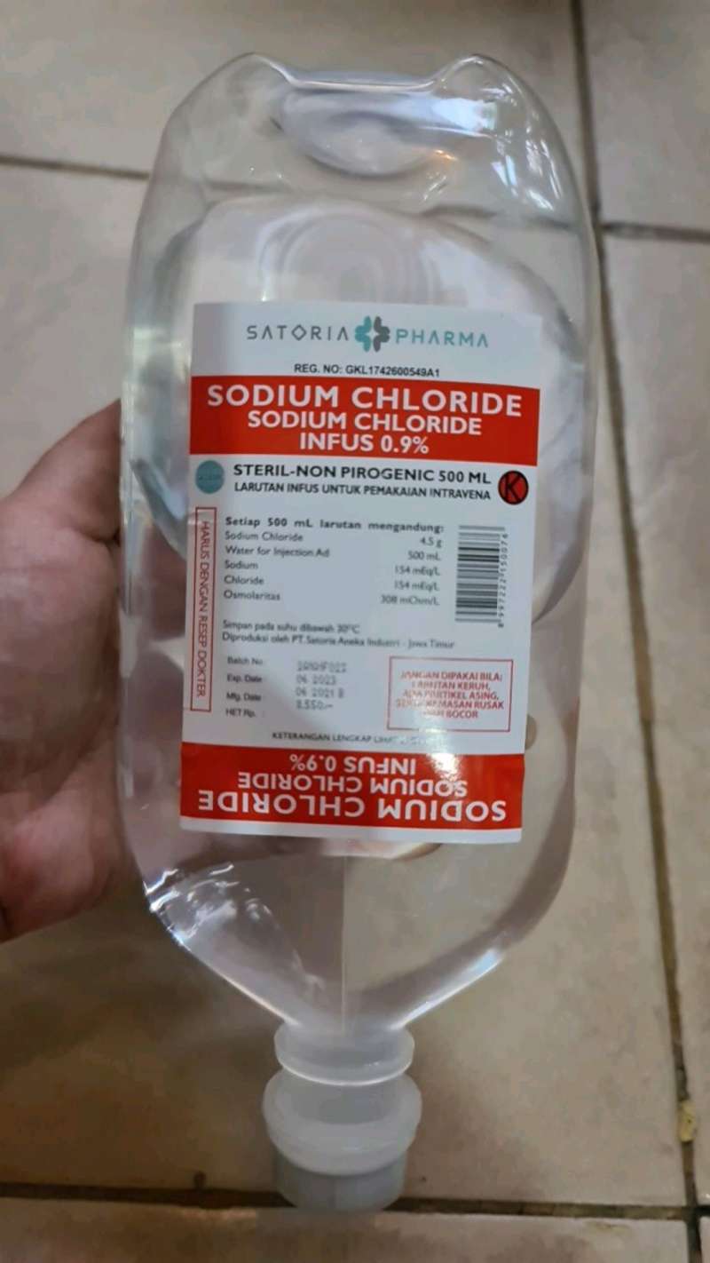 Jual Cairan Infus 500ml / Cuci Hidung / Larutan Pencuci Hidung / Nasal ...