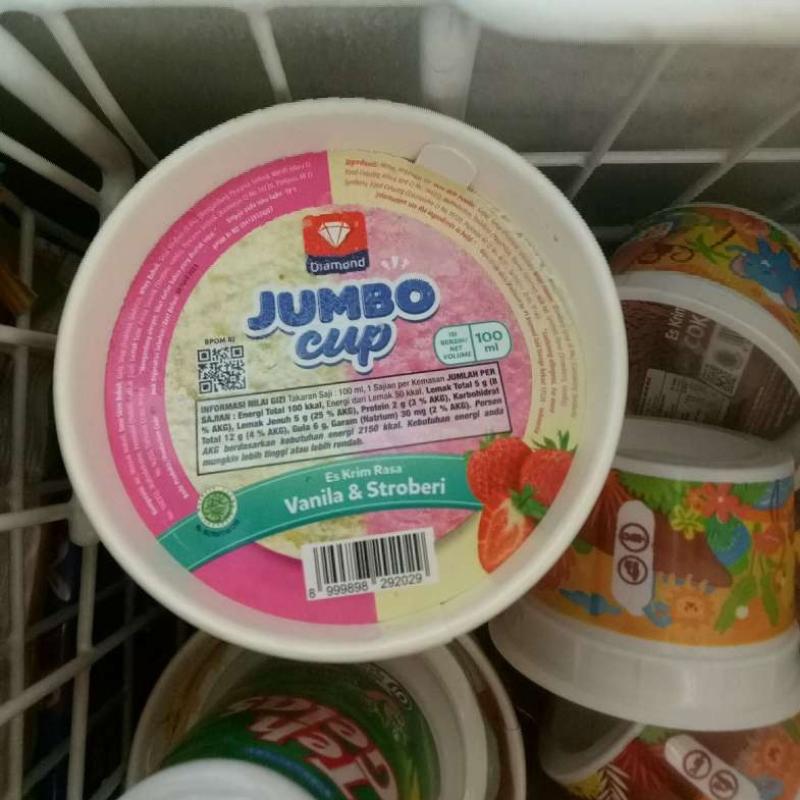 Jual Ice Cream Diamond Jumbo Cup 100ml Di Seller Toko Evaulina ...