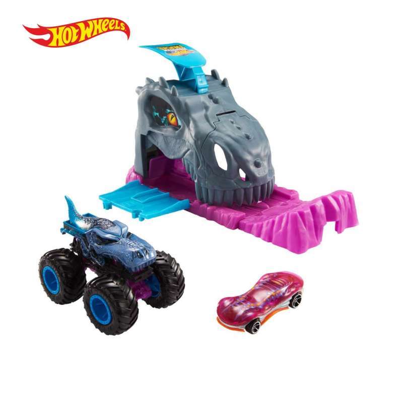 Jual Hot Wheels Monster Trucks Pit and Launch Mega-Wrex Play Set ...