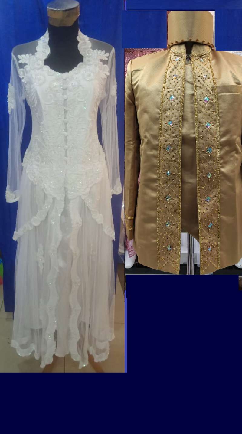 Jual Batik Lie Pasangan Pengantin Kebaya Payet Dan Jas Pria Nikah Baju ...