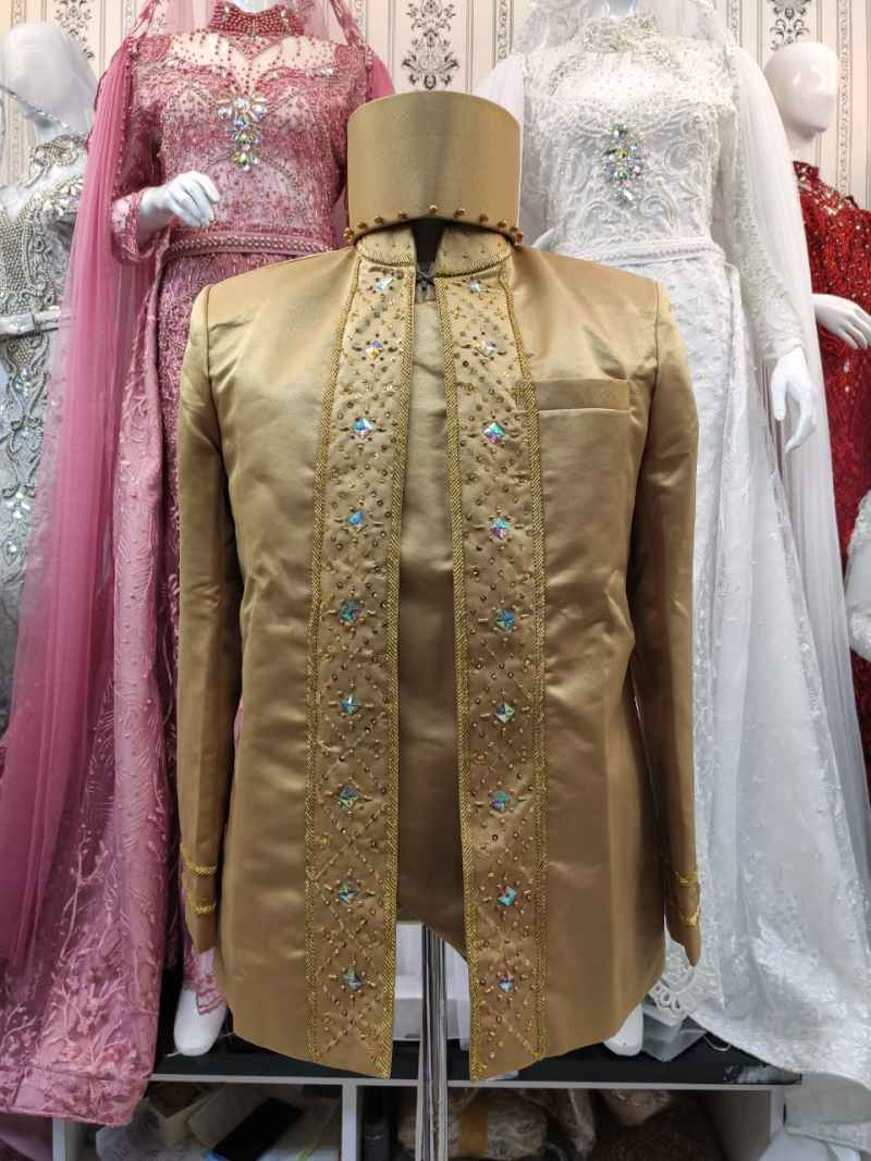 Jual Batik Lie Pasangan Pengantin Kebaya Payet Dan Jas Pria Nikah Baju ...
