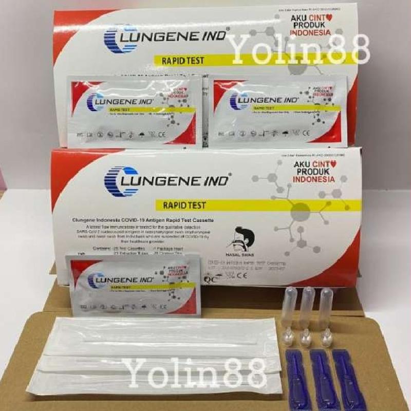 Jual Lungene Alat Test Swab Antigen Mandiri Isi 25 Pcs Di Seller ...