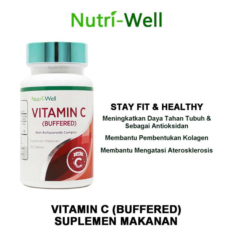 Jual NUTRIWELL NUTRI WELL VITAMIN C 300MG BUFFERED AMAN UNTUK LAMBUNG ...
