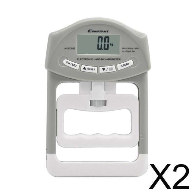 Promo 2pcs Grip Strength Dynamometer Hand Grip Power Meter 300lb/90KG ...