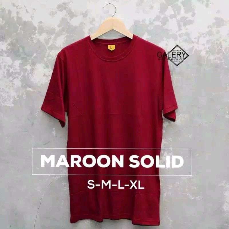 Jual kaos polos pria keren terbaru 2021 - L Maroon di Seller May putri ...