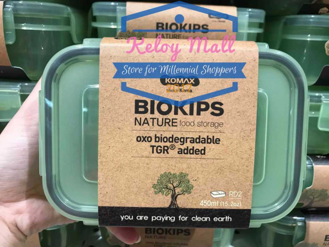 Jual Kotak Makan Lunch Box Bekal Komax Biokips Korea 450ml 2 Sekat di ...