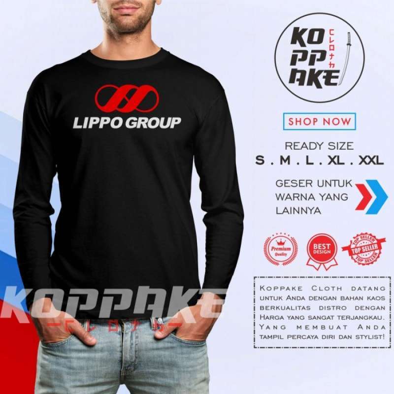 Jual Kaos Lippo Group Logo Lengan Panjang Baju Perusahaan - M MAROON di ...