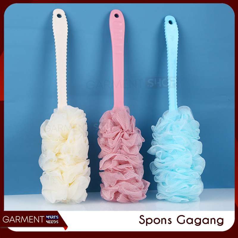 Promo Sikat Mandi Punggung Spon Mandi Busa Gagang Panjang Shower Puff ...