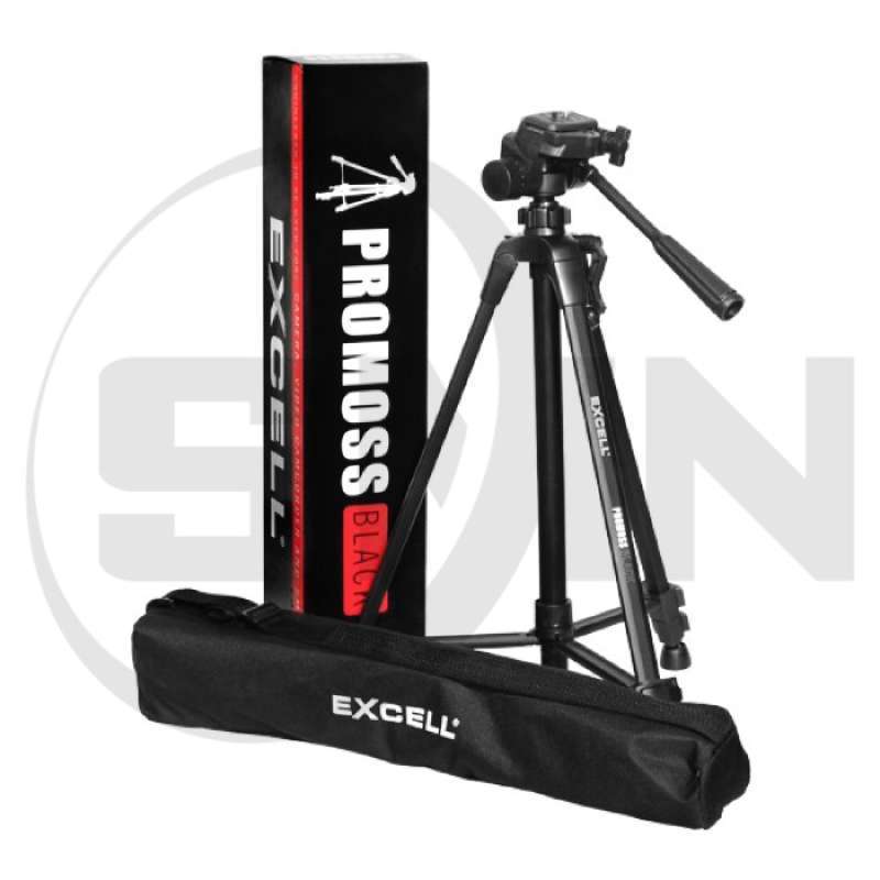 Promo Tripod Excell Promoss Black Hitam Camera Dslr & Handycam + Bag ...
