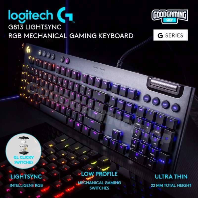 Jual LOGITECH G813 LIGHTSYNC RGB MECHANICAL GAMING KEYBOARD di Seller ...