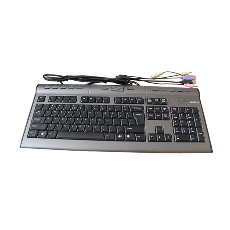 Jual Keyboard Multimedia A4Tech KLS-7MUU Slim Audio Port, Original di ...