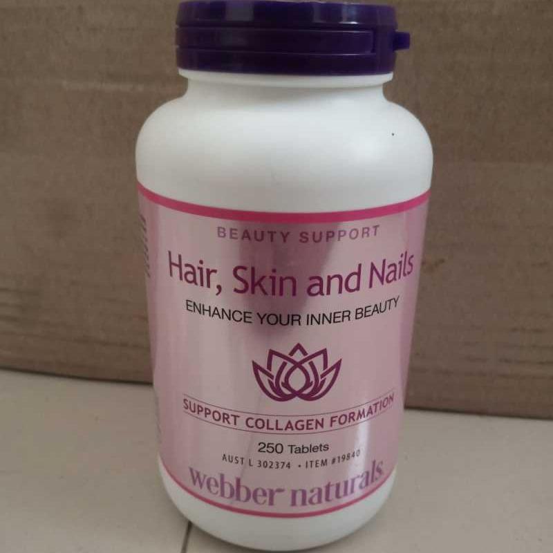 Jual Webber Naturals Beauty Support Hair, Skin And Nails 250 Tablet di ...
