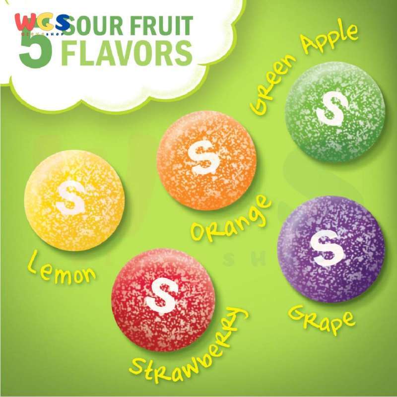 Jual Permen Sour Skittles Candy Natural & Artificial Flavors 7.2oz 204 ...