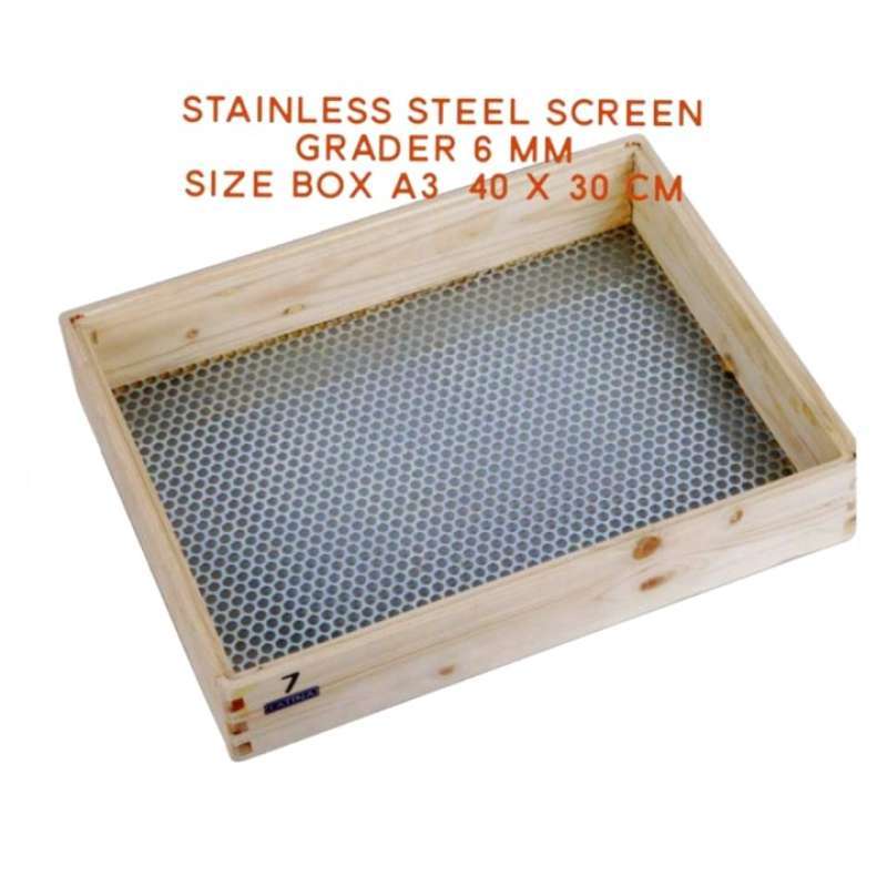 Jual Jual Ayakan Kopi Saringan Screen Grader 6 Mm Stainless Steel Uk A3 ... Jual Jual Ayakan Kopi Saringan Screen Grader 6 Mm Stainless Steel Uk A3 ...