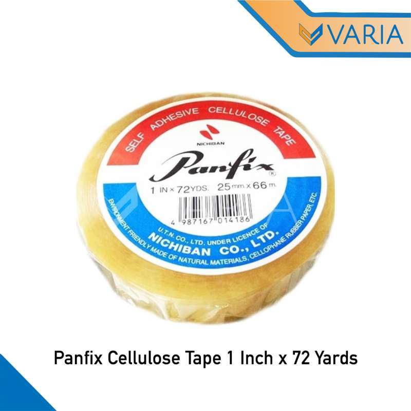 Jual Selotip Bening 1 Inch 25 Mm X 72 Yards Panfix Cellulose Tape ...