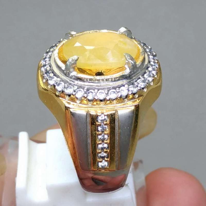 Jual Batu Cincin Asli Yakut Yellow Safir Kuning Emas Di Seller Rumah ...