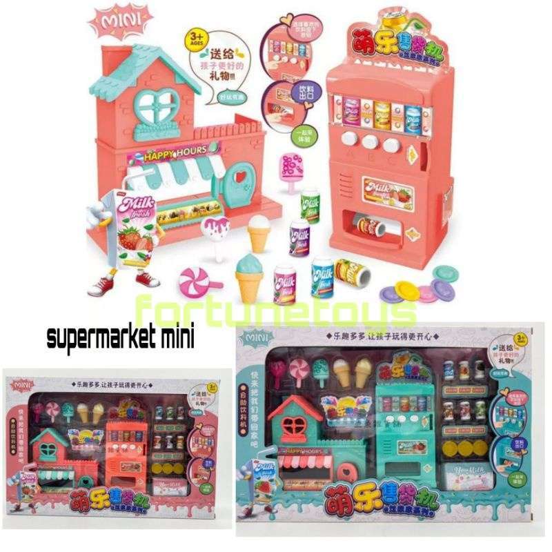 Jual Mainan Mesin Minuman Supermarket MINI Vending Machine With ...