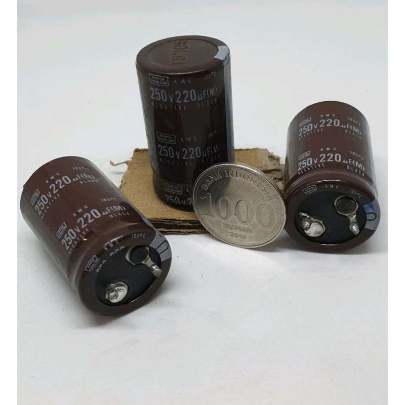 Jual Elco Capacitor Kmg 220uf 250v - Cabutan Dari Mesin Bagus Di Seller ...