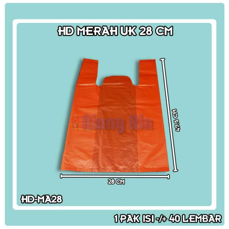 Jual Plastik Tenteng Uk 28 Warna Merah - Kantong Plastik Ukuran Sedang ...