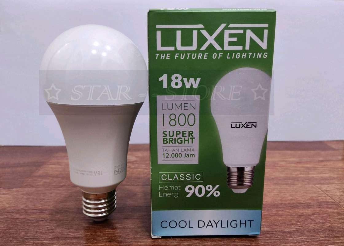 Jual LAMPU LED LUXEN BULB 18W 18 WATT BOHLAM 18 W CLASSIC COSMO LAMPU PLAVON 18 WATT LAMPU ...