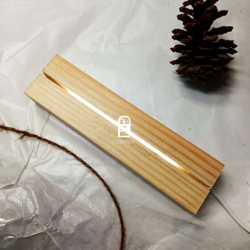 Jual Stand Akrilik LED Kayu Dudukan Akrilik Stand Kayu Jati Belanda ...