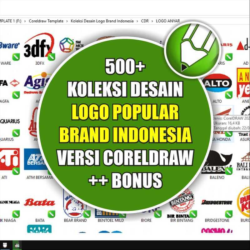Jual Koleksi Desain Logo Popular Brand Indonesia Di Seller Digital ...
