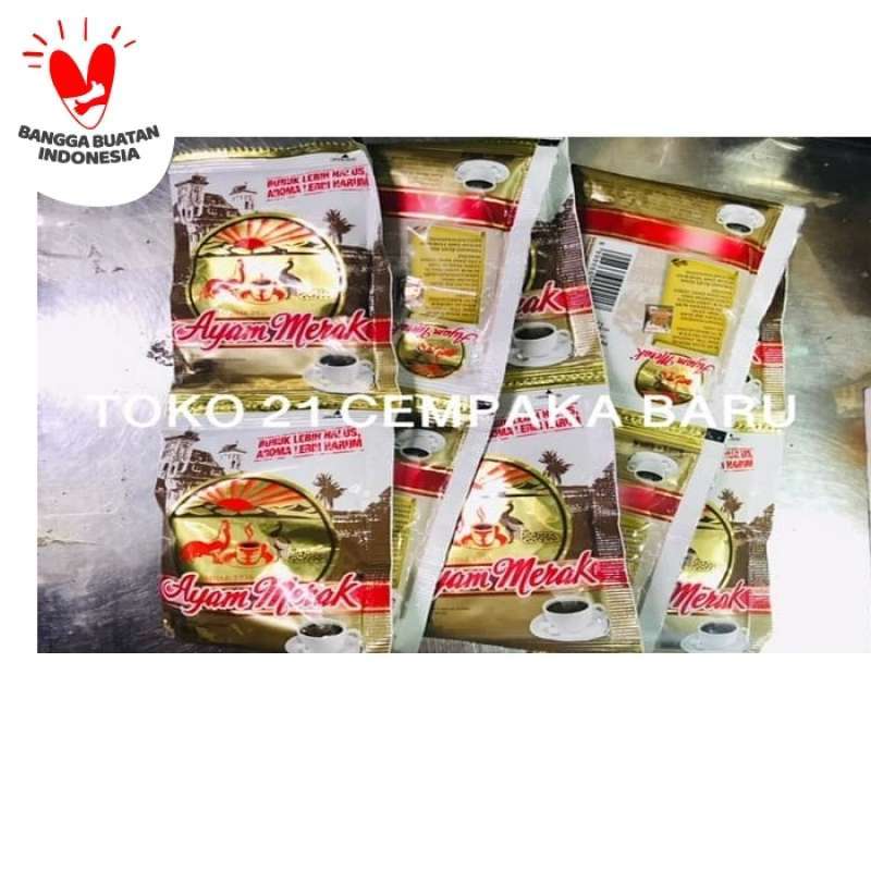 Jual Kopi Ayam Merak Kopi + Gula 1 RENCENG isi 10 SACHET |Coffee Kopi ...