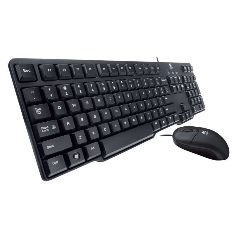 Jual Logitech Classic Desktop Mk100 Keyboard & Mouse - 100% Original Di ...