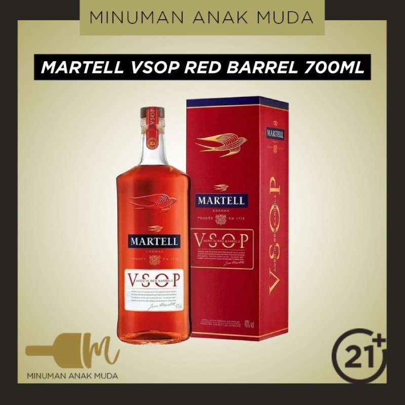 Promo Martell VSOP Red Barrel 700ml Diskon 9% di Seller Minuman Anak Muda Official Store ...