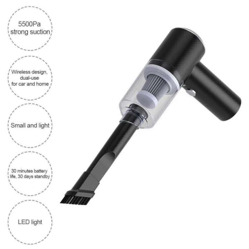 Jual Vacuum Cleaner 2 in 1 Portable Vakum Penyedot Debu Mini Mobil di ...