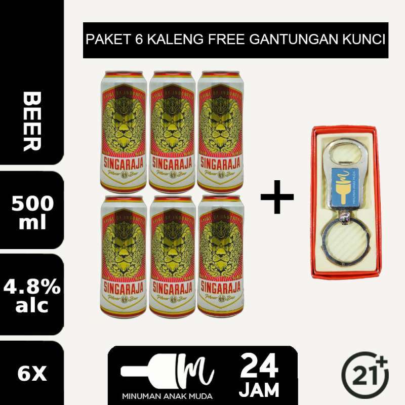 Jual Beer Bir Singaraja Kaleng 500 ml ( Paket 6 Kaleng ) di Seller ...