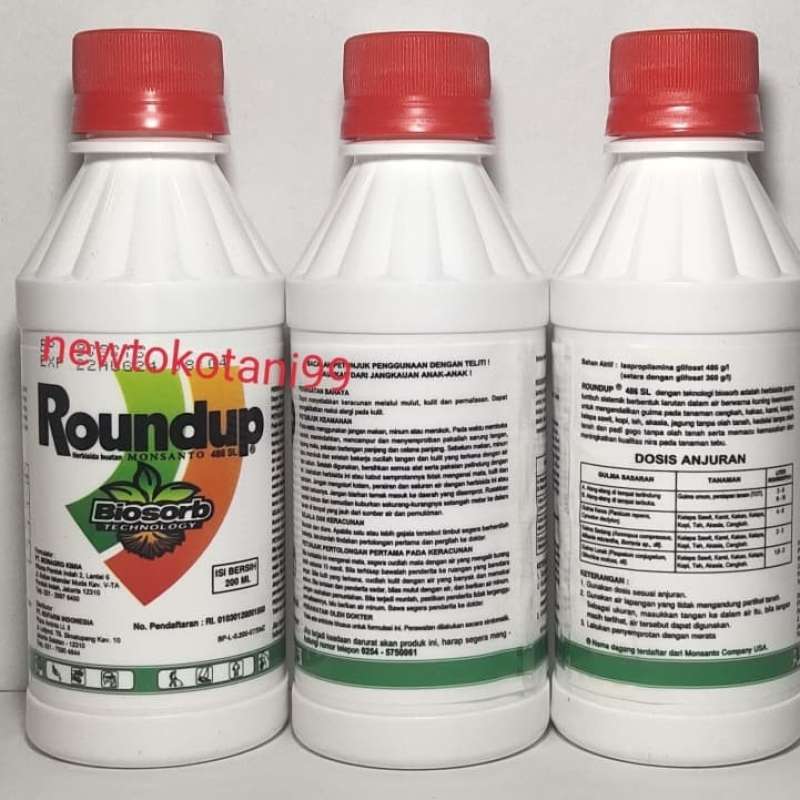 Jual herbisida ROUNDUP 456SL 200 ml racun rumput glifosat mati akar di ...