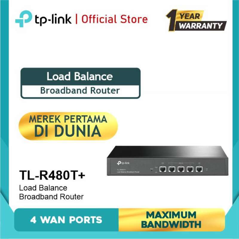 Jual TP-LINK TL-R480T+ Desktop Load Balance Broadband Router [Original ...