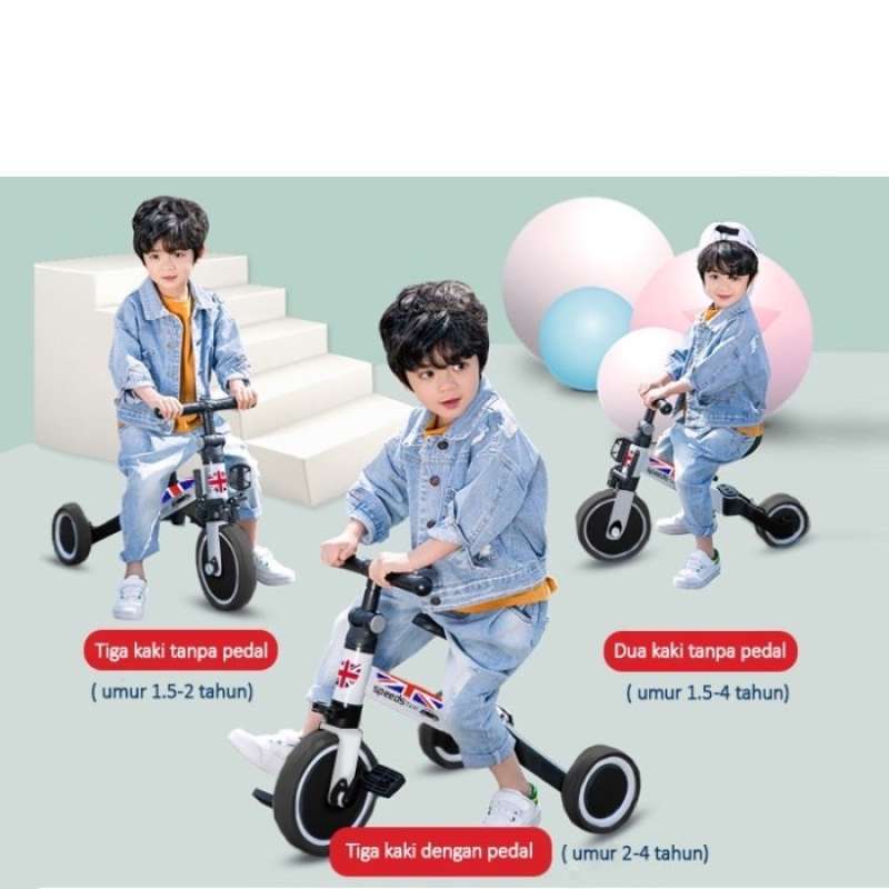 Jual Sepeda Anak 3 Roda 2in1 Sepeda Keseimbangan Anak Balance Bike di ...