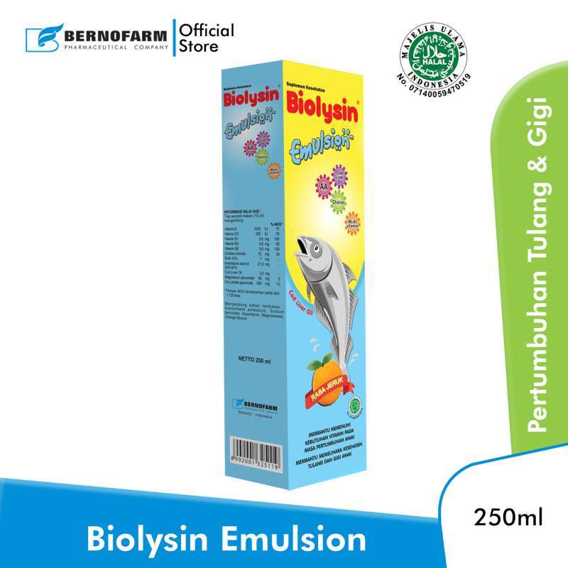 Jual Biolysin Emulsion Syrup Multivitamin Anak Rasa Orange 250ml di ...