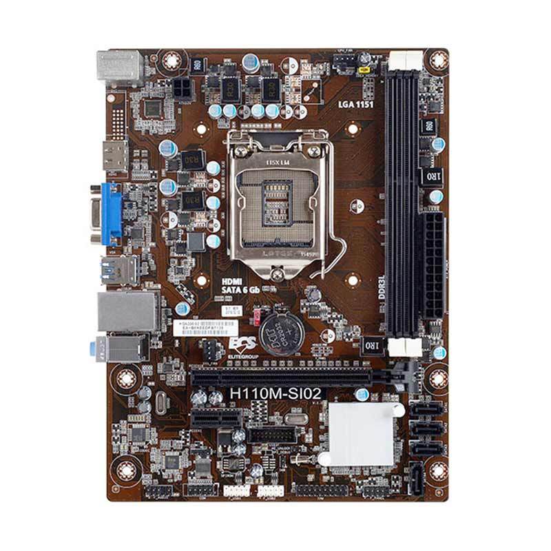Promo ECS Elitegroup H110M-SIO2 Intel Motherboard [Soket 1151/ Support ...