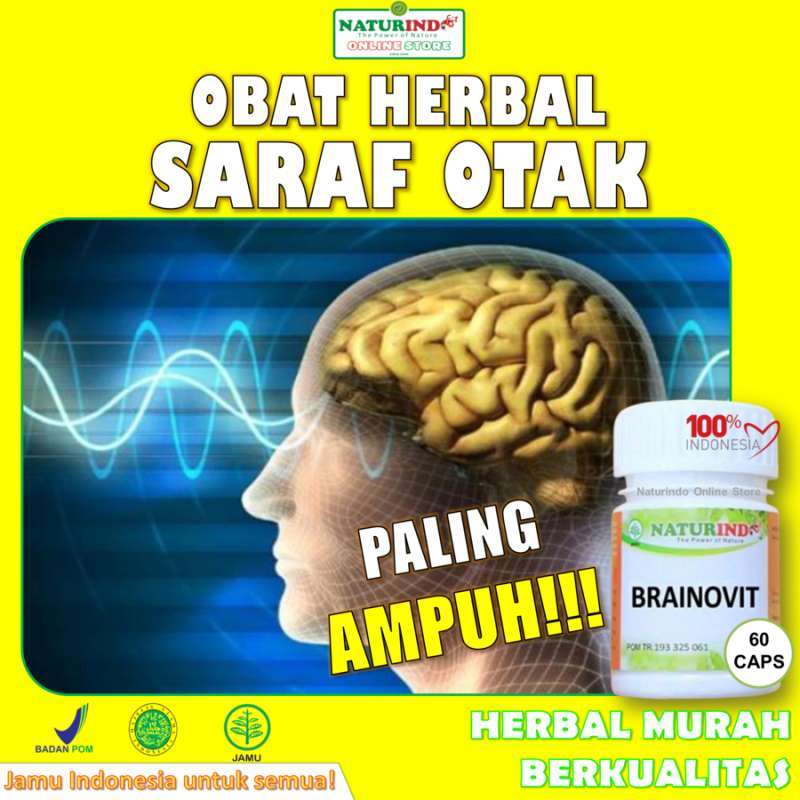 Jual NATURINDO BRAINOVIT OBAT HERBAL NUTRISI OTAK SISTEM SARAF PELANCAR ...