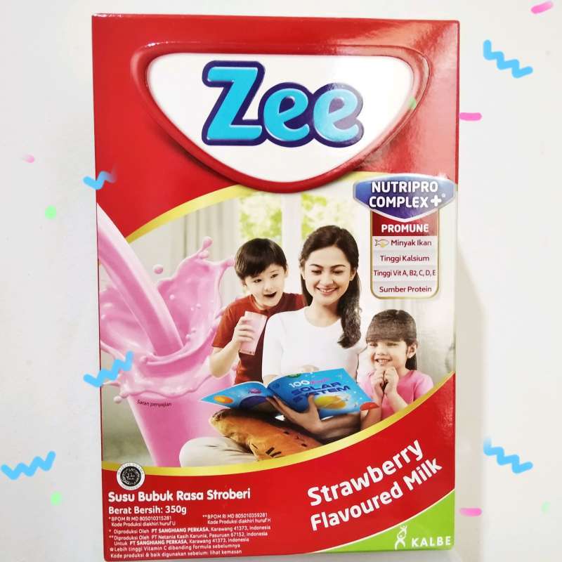 Jual Zee Strawberry 350g susu nutrisi untuk usia 3 tahun keatas di ...