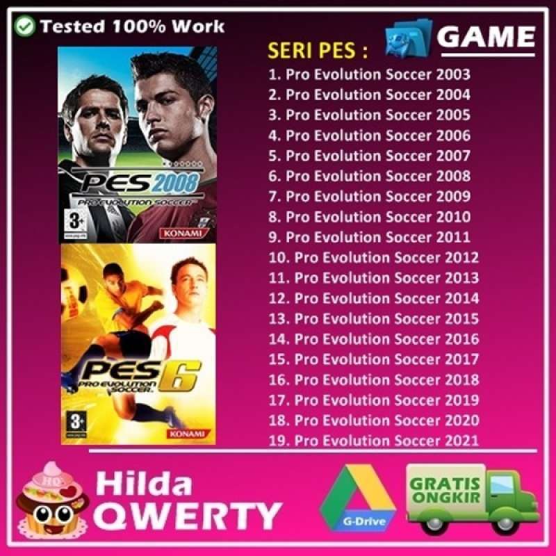 Jual Pro Evolution Soccer Pes Game Paket Lengkap Semua Seri Untuk Pc Laptop Di Seller Hilda ...