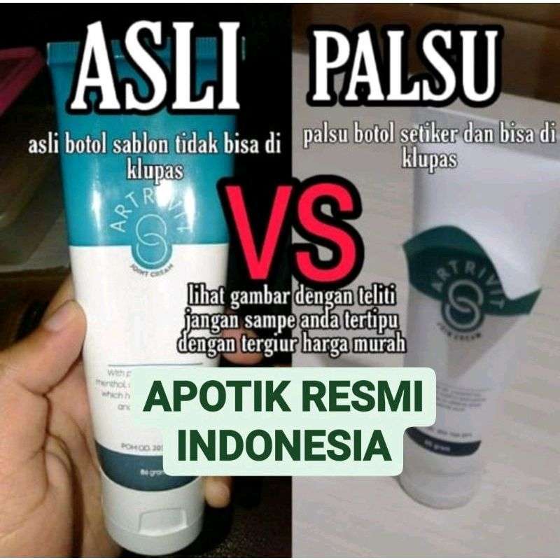 Jual Artrivit Asli Original Cream Sendi Tulang Dan Pengapuran Terbaik ...