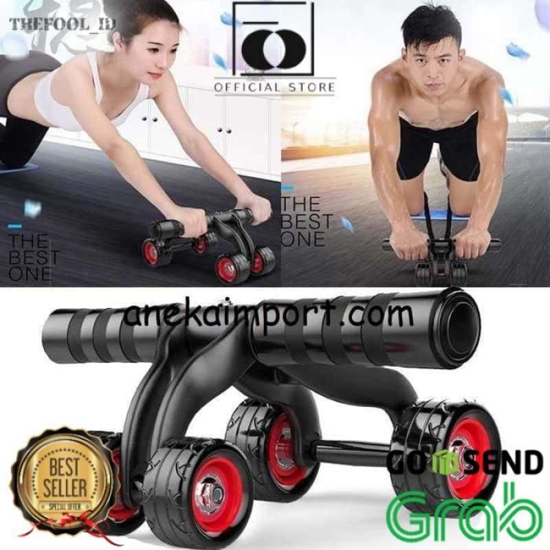 Promo Roller Fitness Power Wheel Alat Abs Perut Sixpack / Abdominal ...