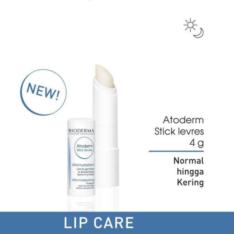 Promo Bioderma Atoderm Stick Levres - Lip Balm Pelembap dan Penghalus ...