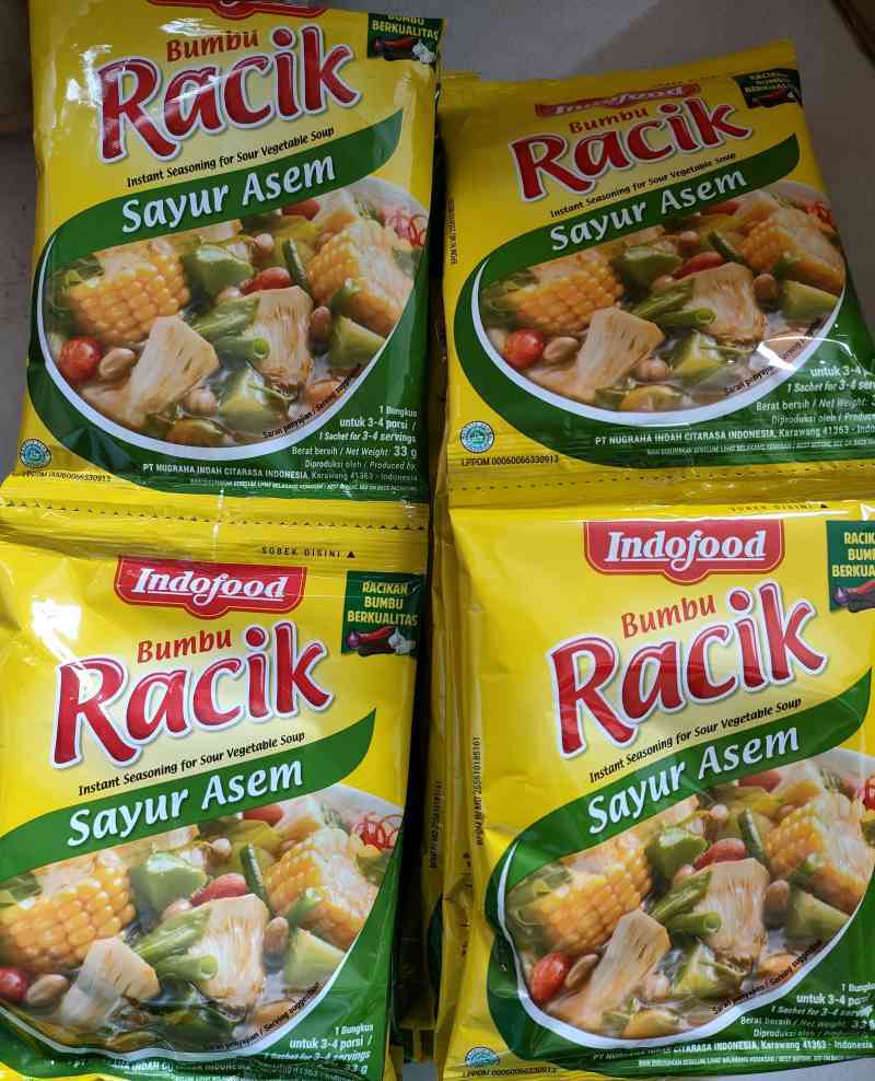 Jual Indofood Bumbu Racik Sayur Asem renceng [33 gx10 sachets/renceng ...