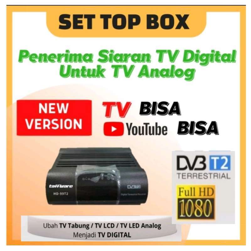 Jual Receiver Alat Penerima Siaran TV Digital Set Top Box DVB-T2 ...
