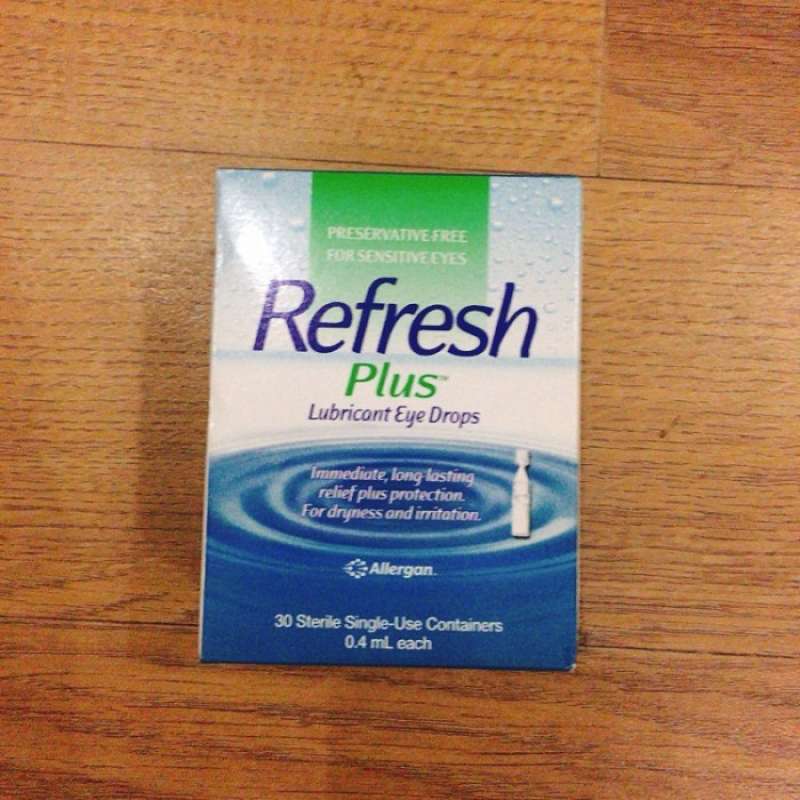 Jual Refresh plus lubricant eye drops 30 sterile di Seller The Chef and ...